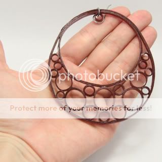 Jumbo Crescent Paper Quilled Earrings | Honey's Quilling