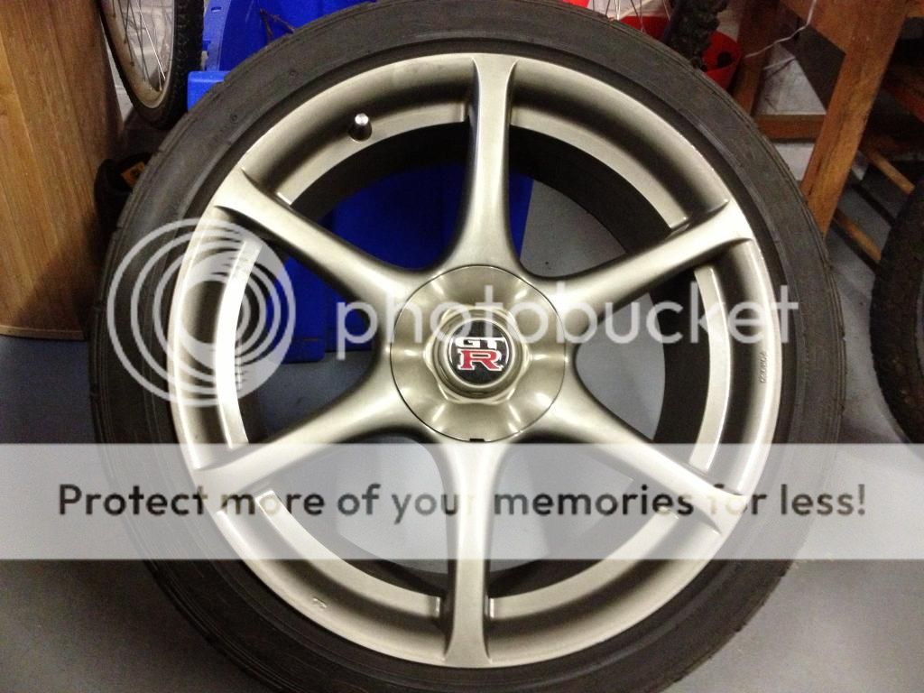 Genuine R34 Alloy wheels complete with legal tyres.. | GTR Forum